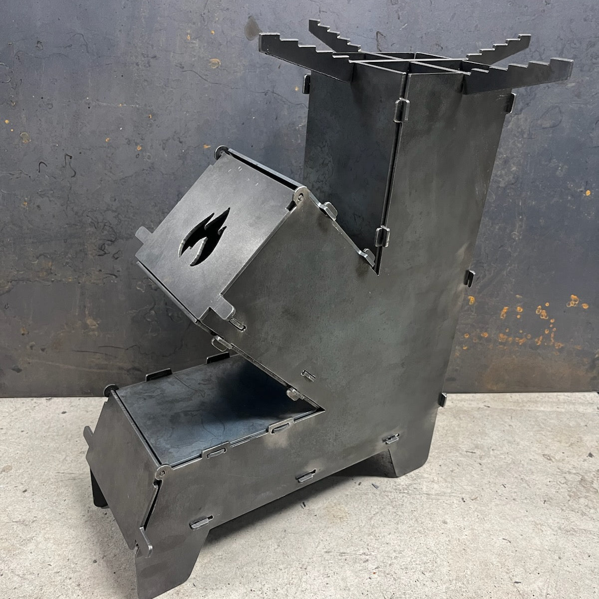 Collapsible Medium Rocket Stove / Weld it Yourself Fire Pit Or Leave A ...