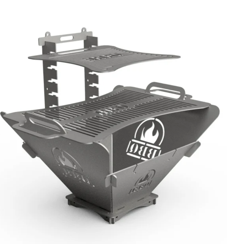 Collapsible double layer firepit, grill, BBQ Weld It Yourself Kit, or ...